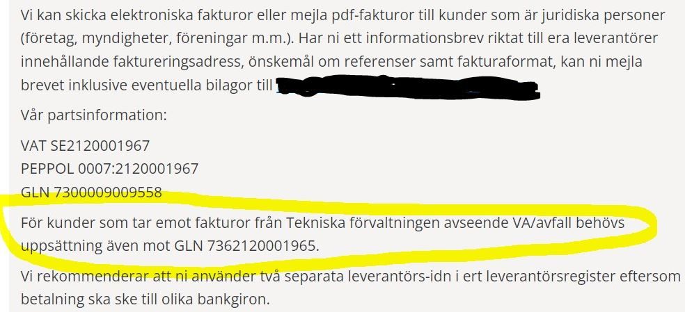 GLN-nummer på leverantör - Visma Community