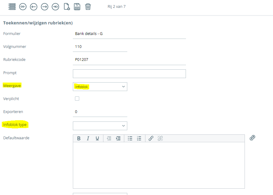 Weergave Infoblok - Visma Community