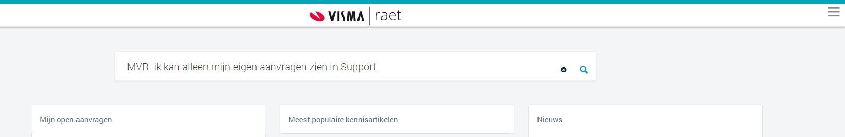 Inloggen Mijn Support (4me) via Mijn Visma Raet - Visma Community