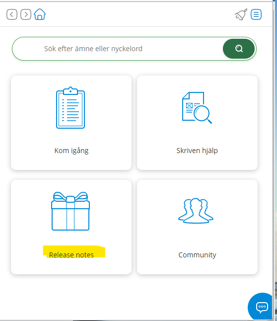 Rättelse åtkomst till release notes via Hjälpfilen... - Visma Community