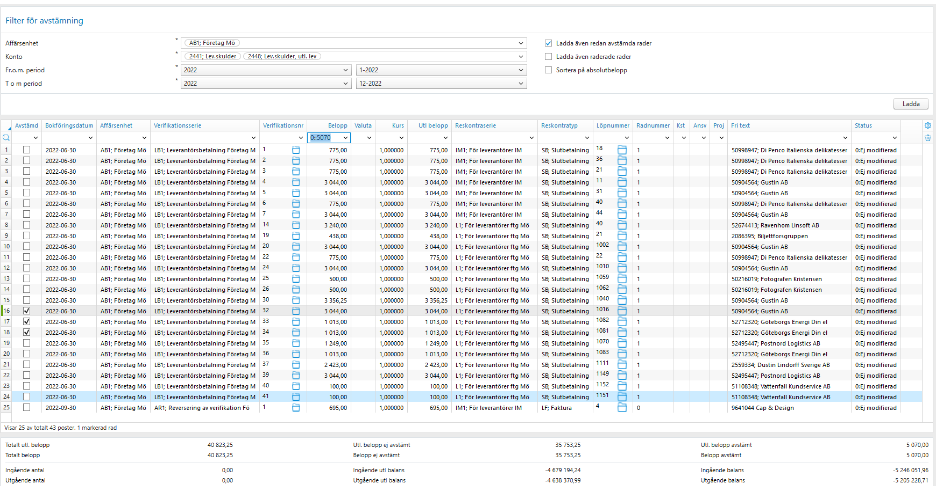 Kontoavstämning i Visma Control - Visma Community
