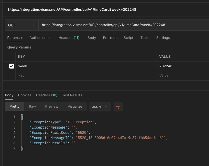Getting 5520 for sending timeCard - Visma Community