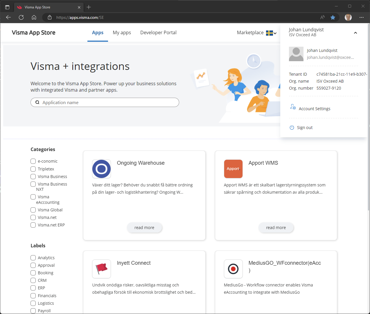 Solved: Issues for end users with the new Visma Connect Au... - Visma Community