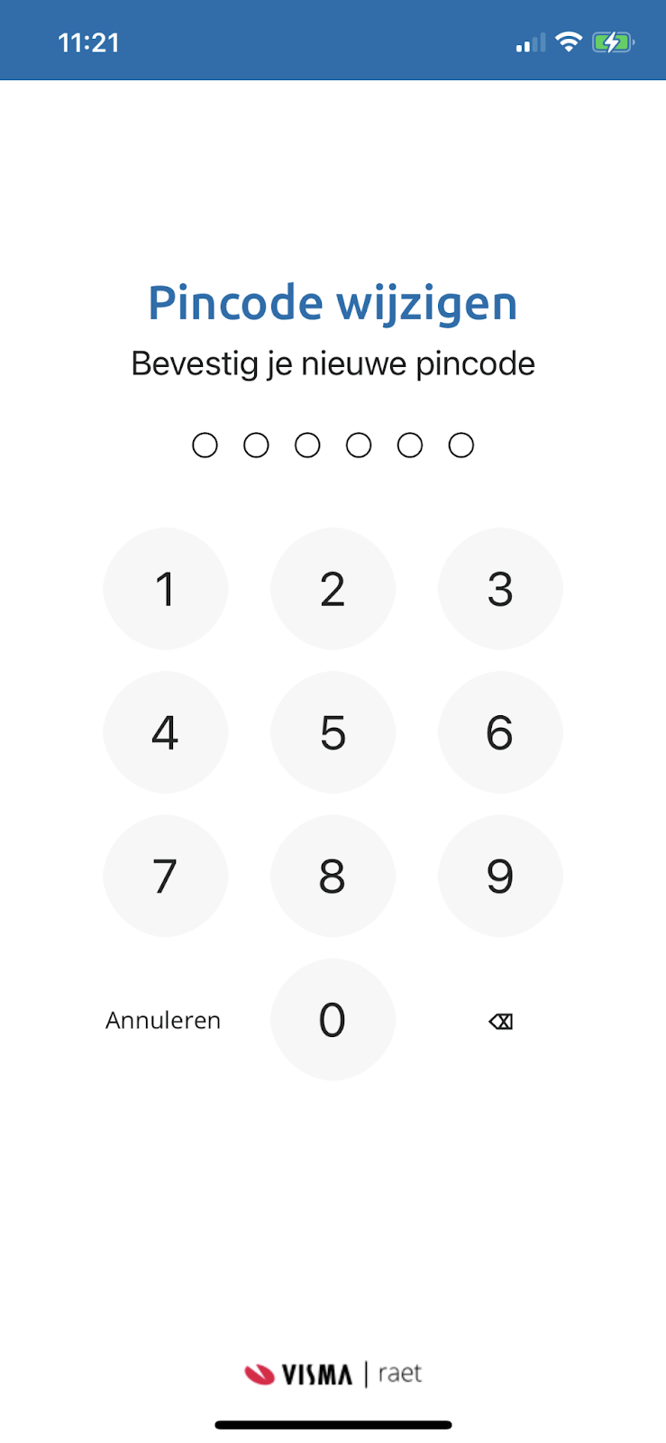 Pincode wijzigen - Visma Community