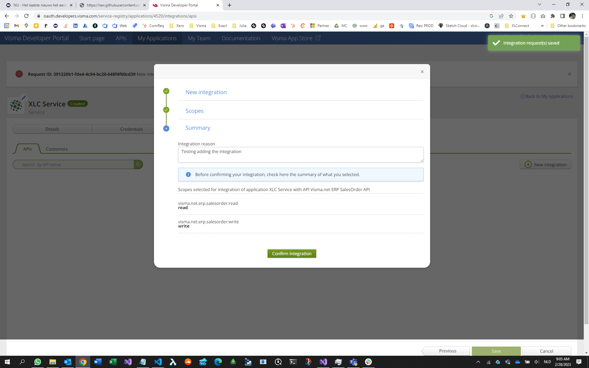 Solved New Integrations With Sales Order Api Are Not Perm Visma 3550