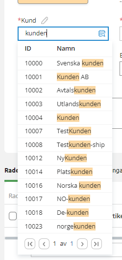 Nya orderfönstret - Skapa en ny order - Visma Community