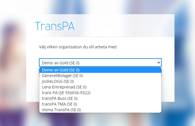 Nytt utseende vid val/byte av företag - Visma Community