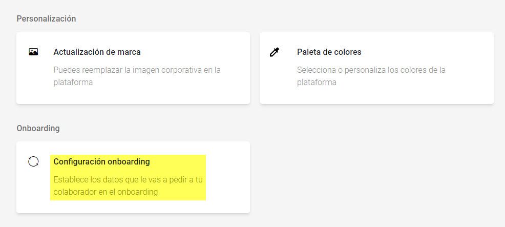 Inactivar template de Onboarding y E-forms