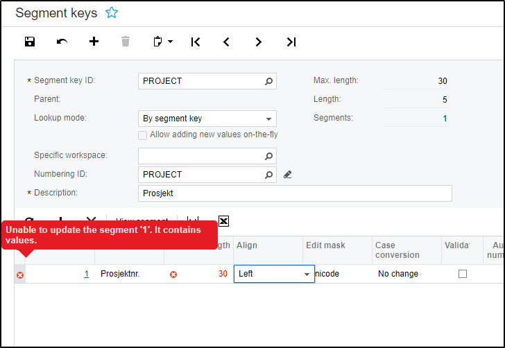 Segment keys removal and updating - Visma Community