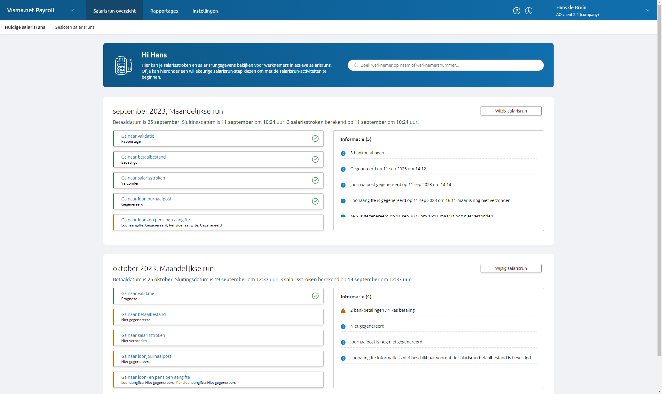 Visma.net Payroll Nex User Interface beschikbaar! - Visma Community