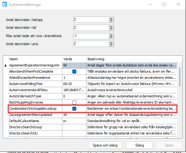 Använd endast kombinationer av värden vid matchnin... - Visma Community
