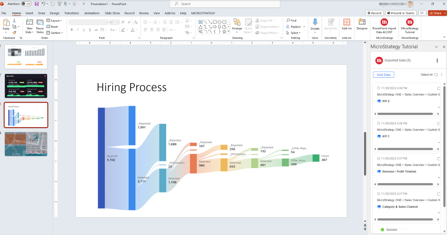 MicroStrategy integrācija ar PowerPoint - Visma Community