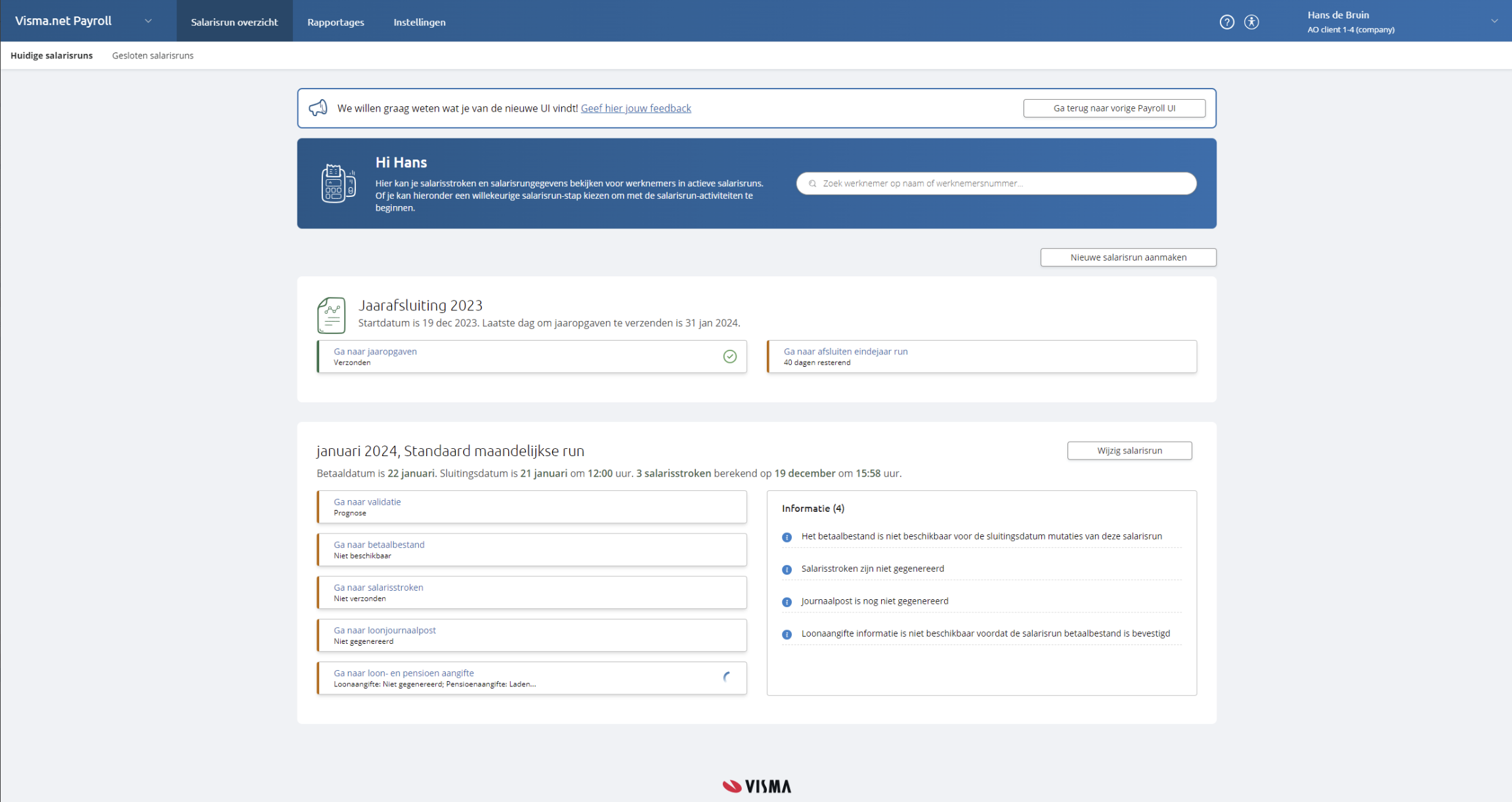 Release notes Visma.net Payroll v.235 - Visma Community