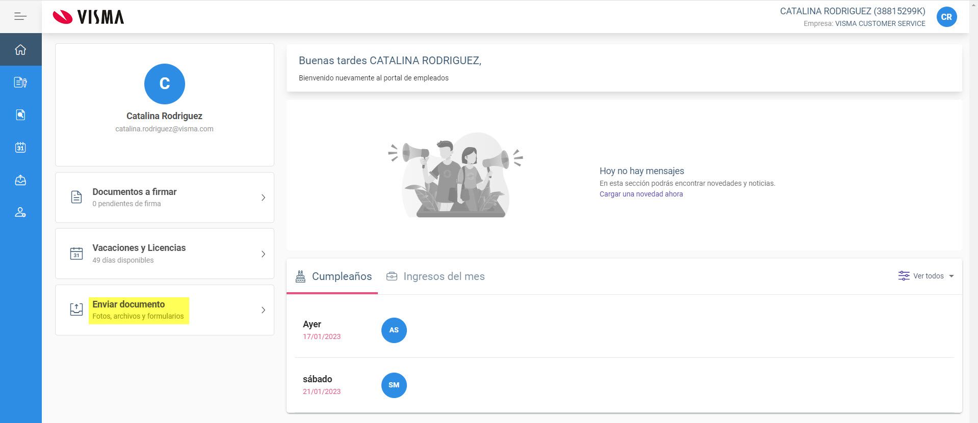 Carga de Archivos [Legajos Digital]