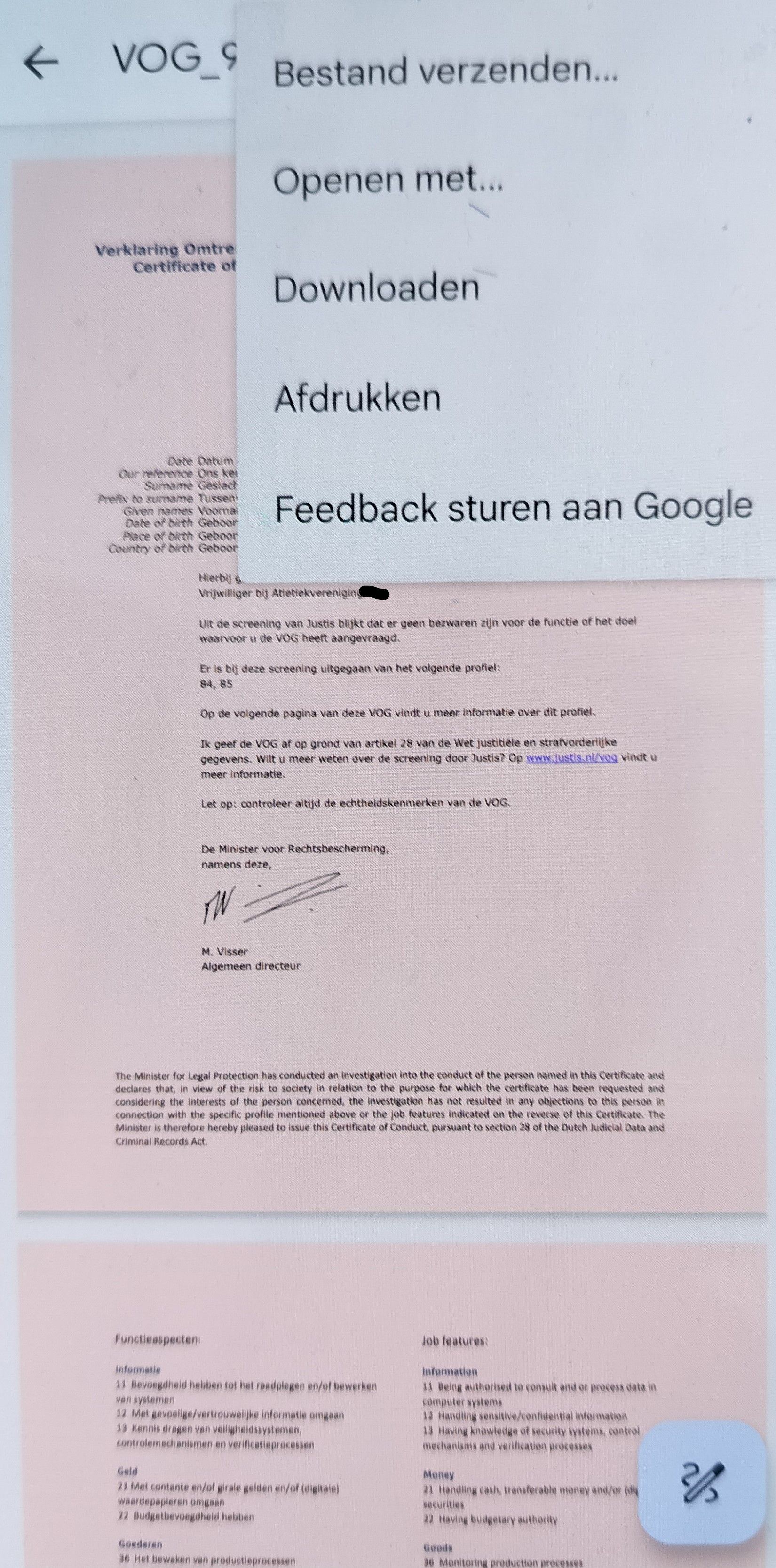 VOG: Hoe kan een medewerker de digitale VOG downlo... - Visma Community