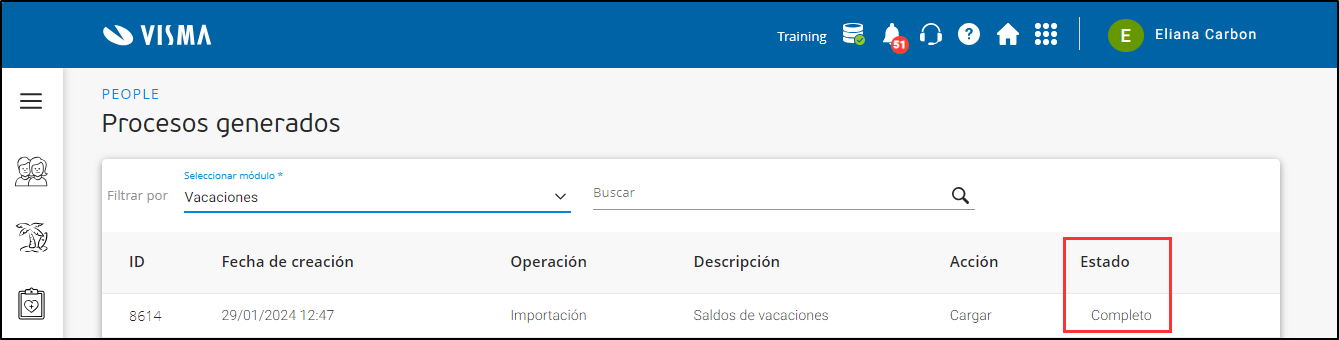 Respuesta de un proceso | Descarga de errores, log... - Visma Community