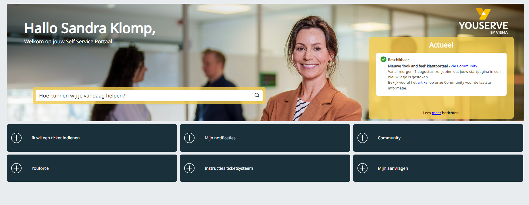Nieuwe 'look and feel' klantportaal - Visma Community