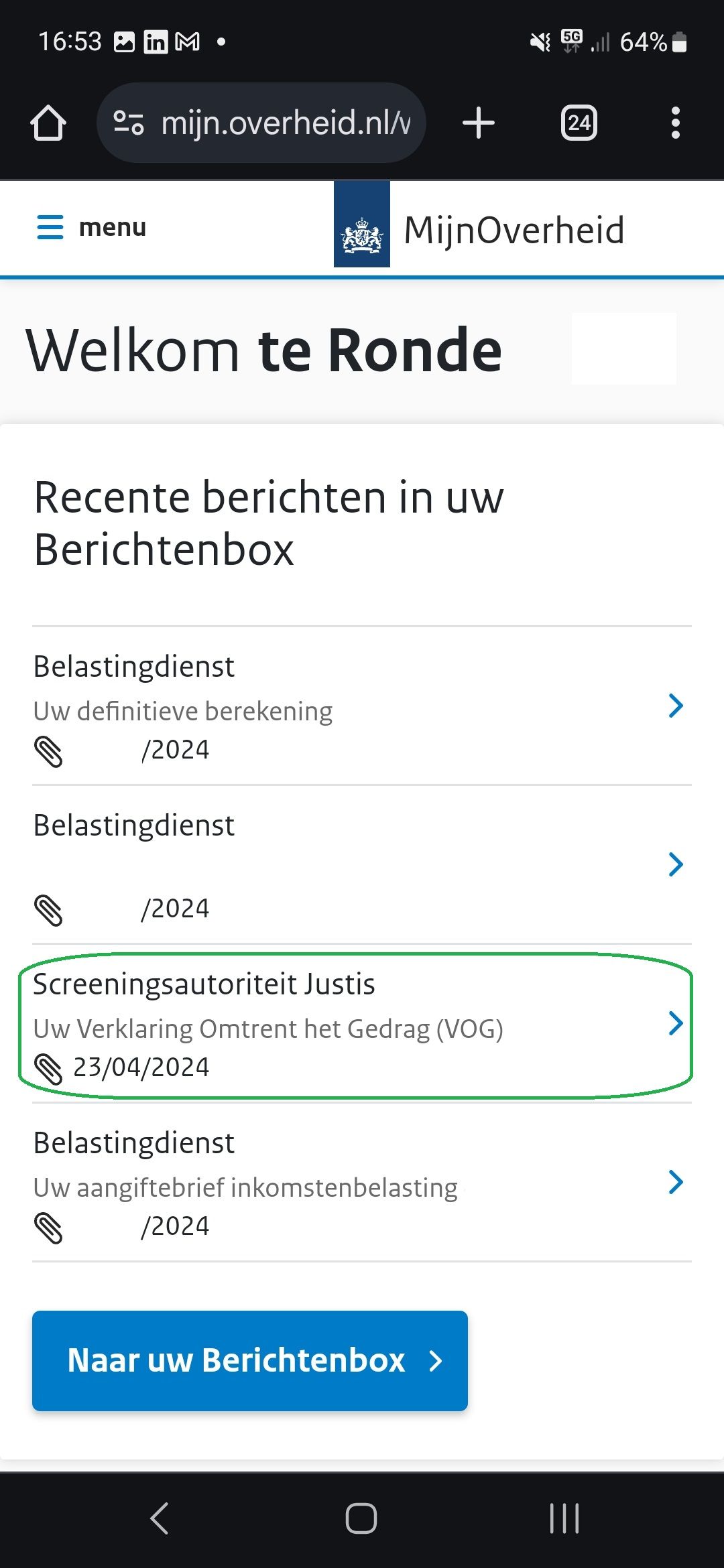 Eenvoudiger VOG toevoegen uit berichtenbox en aanp... - Visma Community