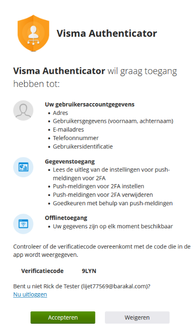 Visma authenticator’ beschikbaar Google Play store... - Visma Community