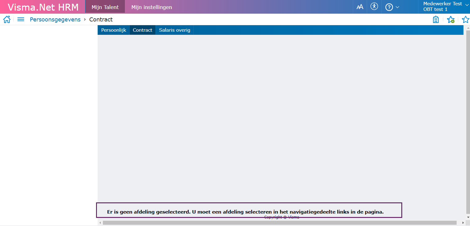 Einde contract/dienstverband | Inzage persoonlijke... - Visma Community