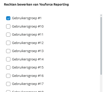 In Youforce reporting kunnen kiezen voor rol uit U... - Visma Community
