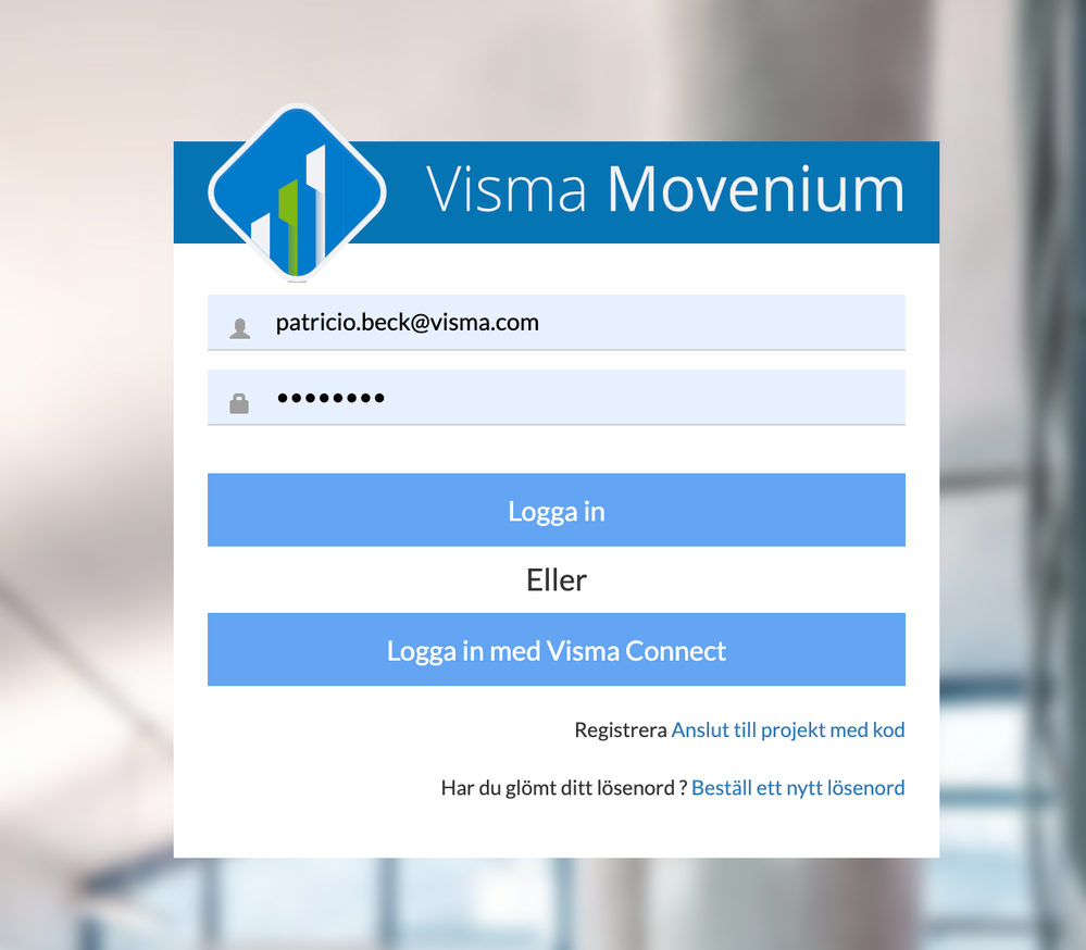 Hur loggar jag in i Visma Construction? - Visma Community