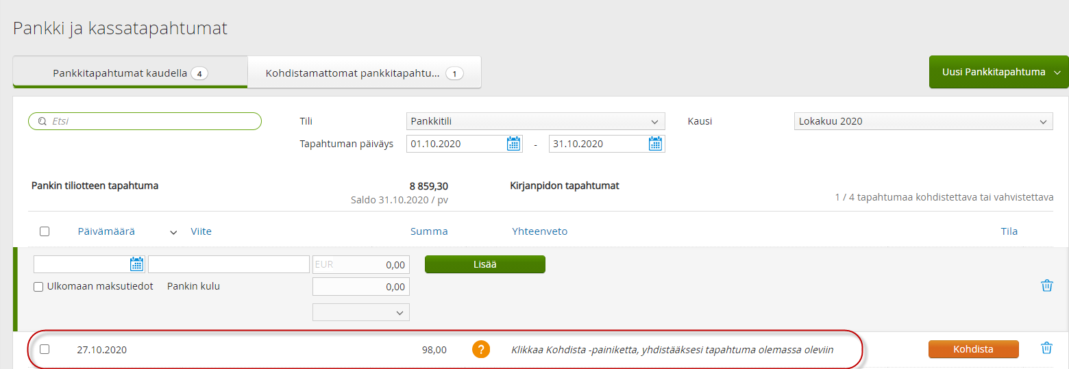 Zettle -tapahtumat kirjanpitoon - Visma Community