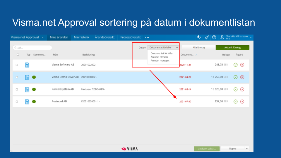 Visma.net Approvals app - Visma Manager - senaste ... - Visma Community