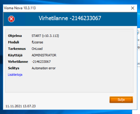 TÄRKEÄÄ! Visma Novan lisenssitiedostoon tietoturva... - Visma Community