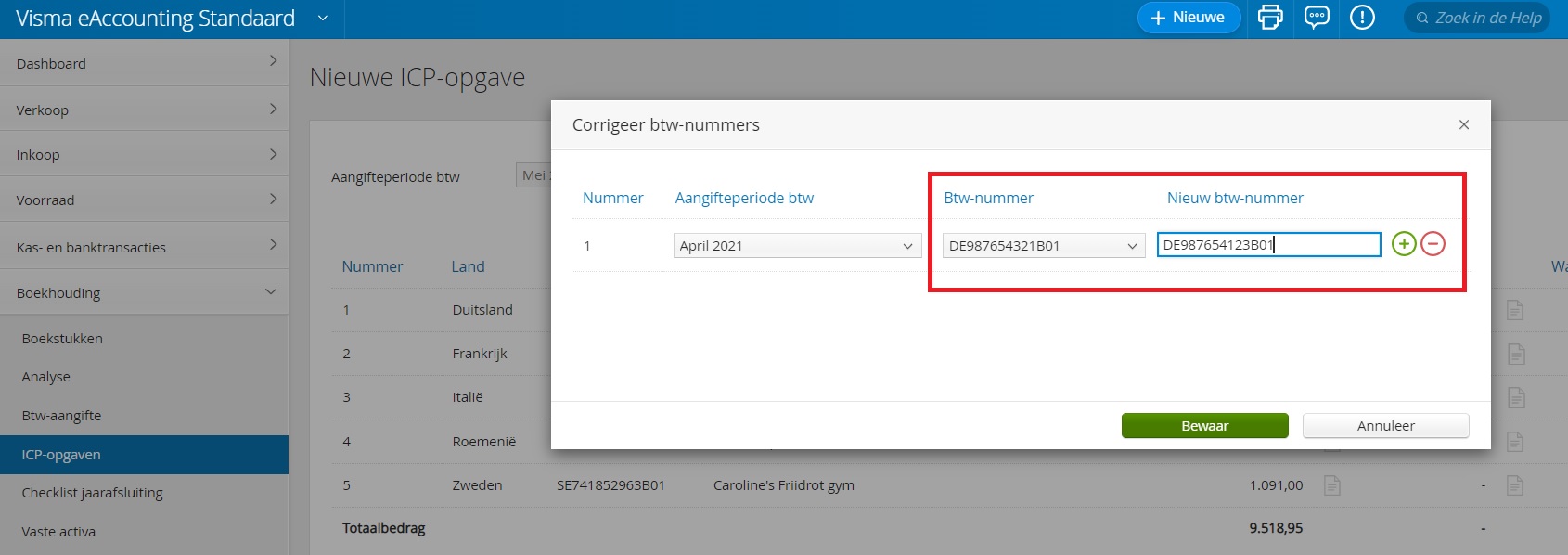 Digitaal opgaaf ICP verzenden naar de Belastingdie... - Visma Community