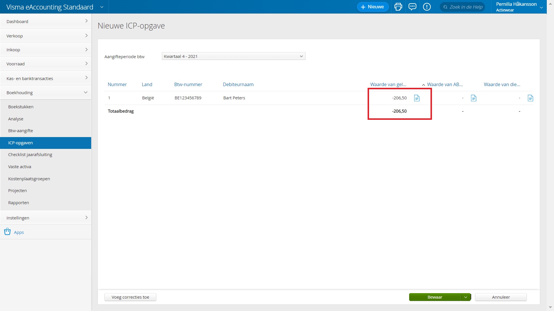 Digitaal opgaaf ICP verzenden naar de Belastingdie... - Visma Community