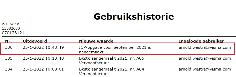 Digitaal opgaaf ICP verzenden naar de Belastingdie... - Visma Community