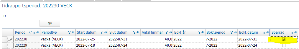 Låsa perioder i PX expense? - Visma Community